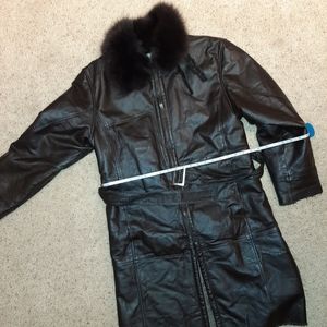 Charles Klein | Jackets & Coats | Charles Klein Leather Trench Coat ...